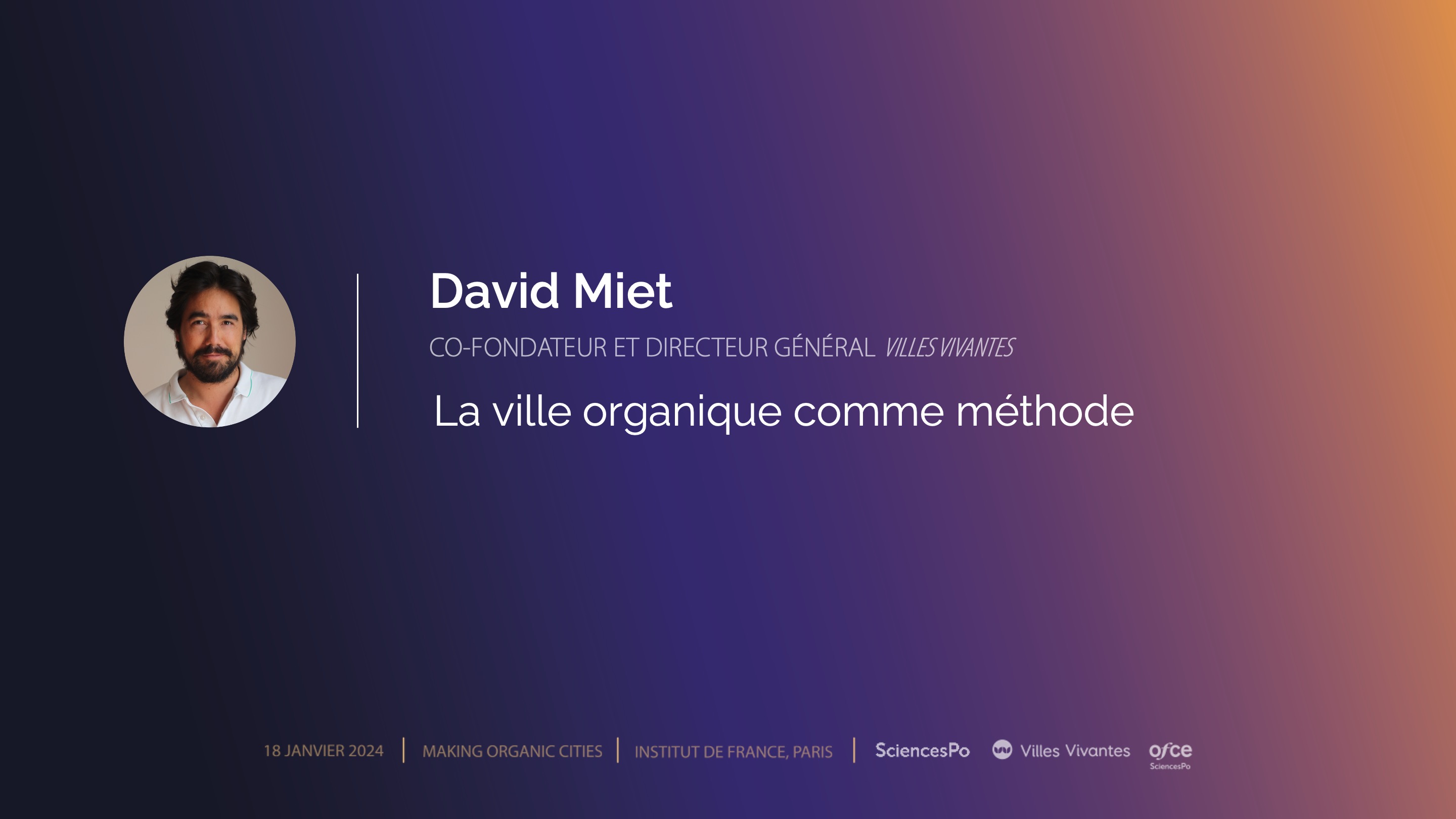 Interventions - Organic cities - L’urbanisme organique comme méthode